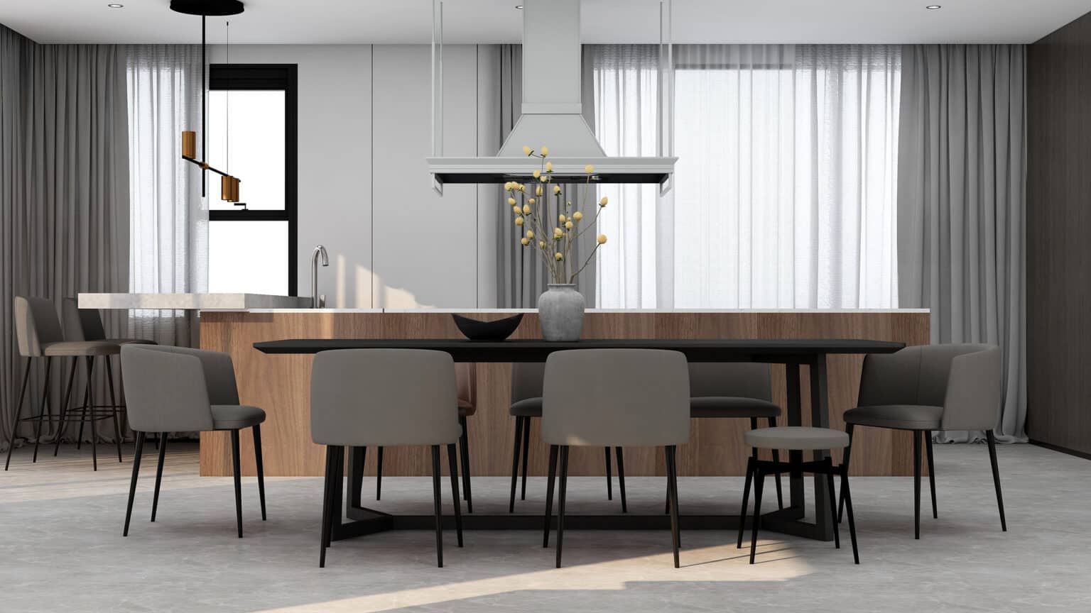 Vessel Table - Beautifully Situated Dining Room Tying Together the ...