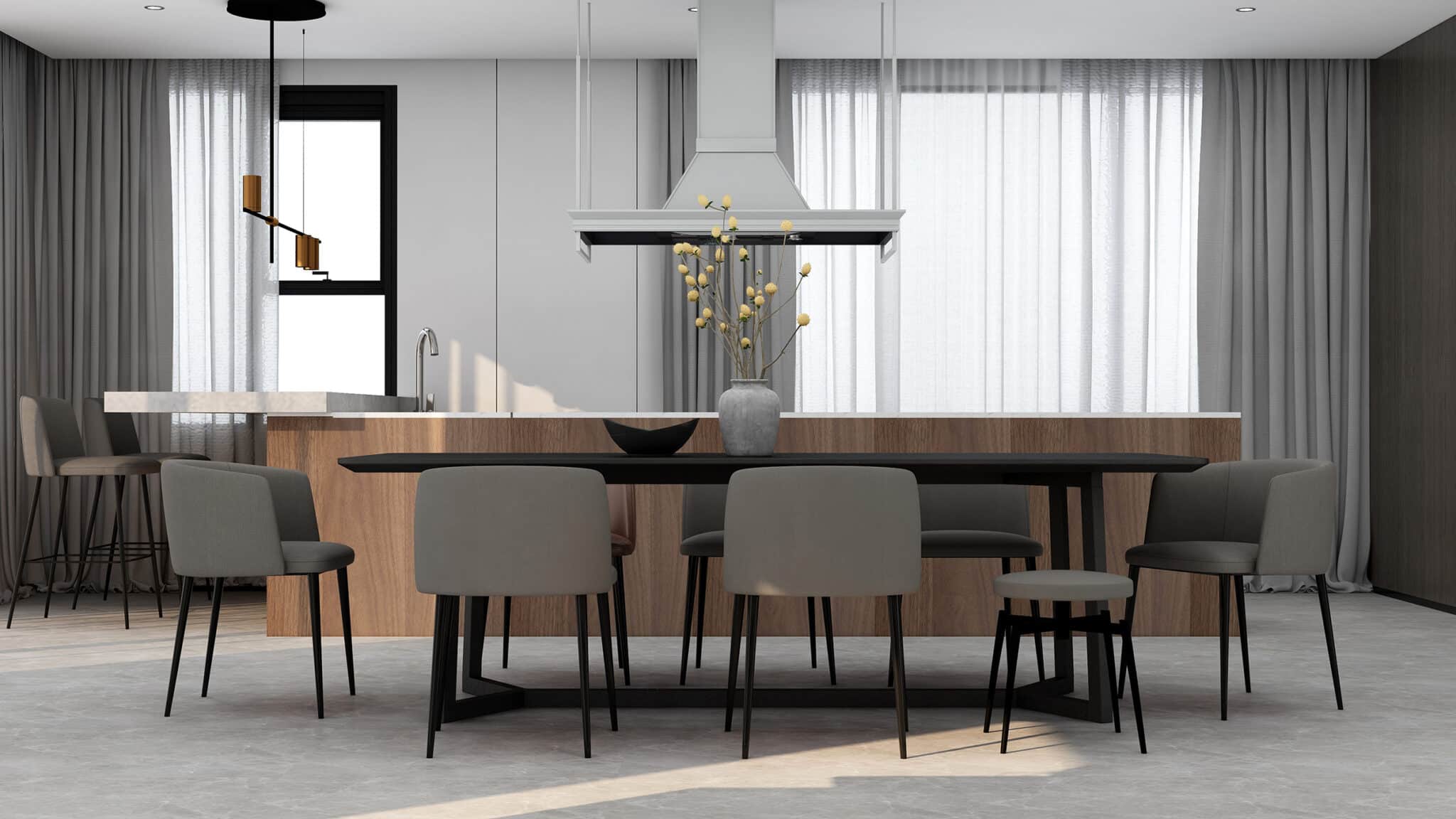 Vessel Table - Beautifully Situated Dining Room Tying Together the ...